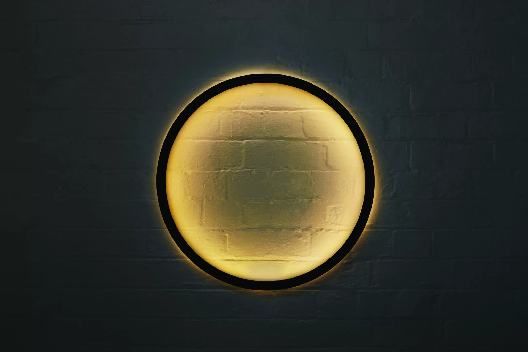 PORTAL Wall Light | Brass Circle LED Wall Lighting