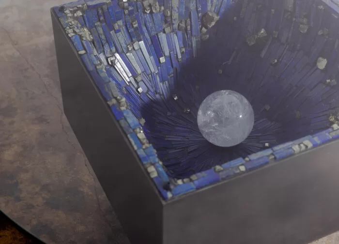 SPECIMEN TABLE | Artisan Table with Inlay of Minerals